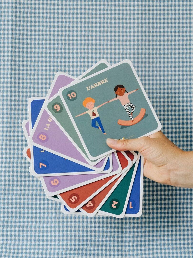 10 cartes de yoga - Multicolore - Kiabi - 16.00€