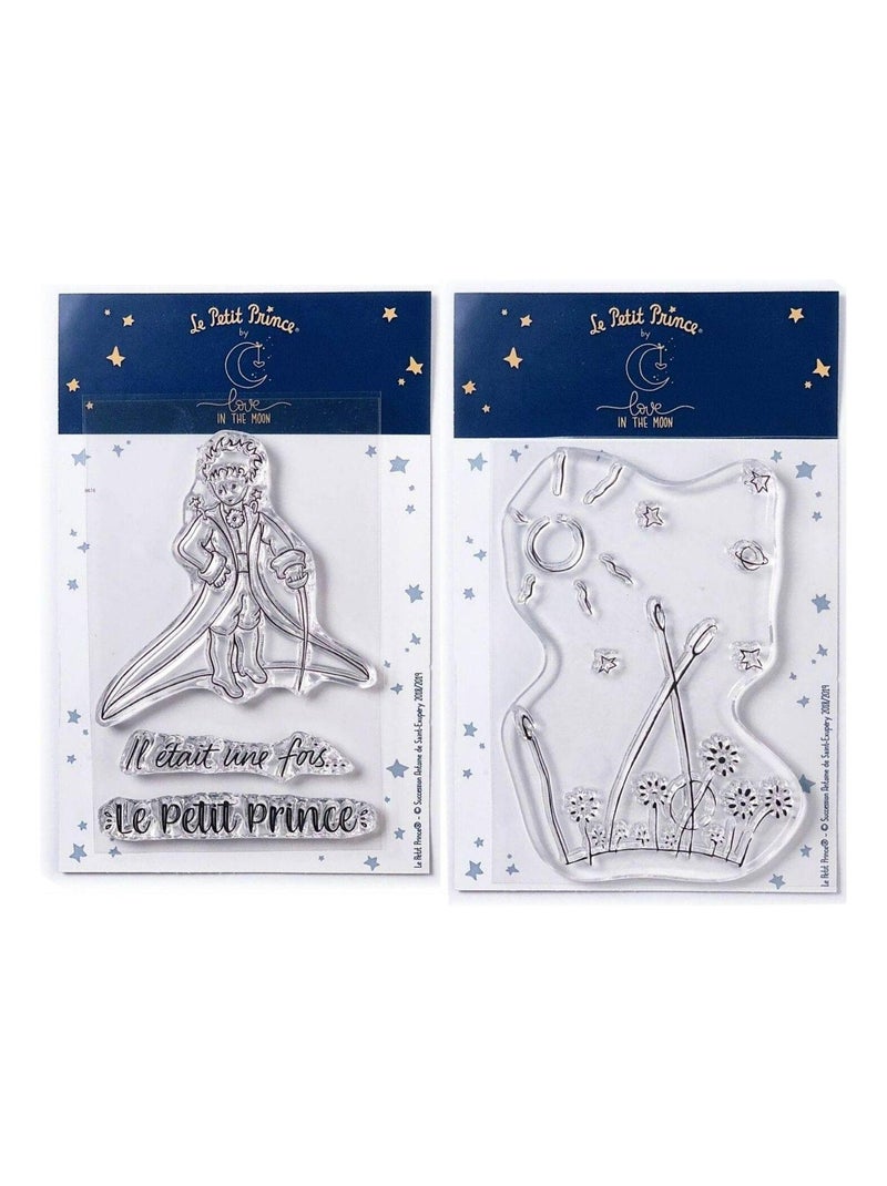4 Tampons transparents Le Petit Prince Messages et - Love in the moon ...