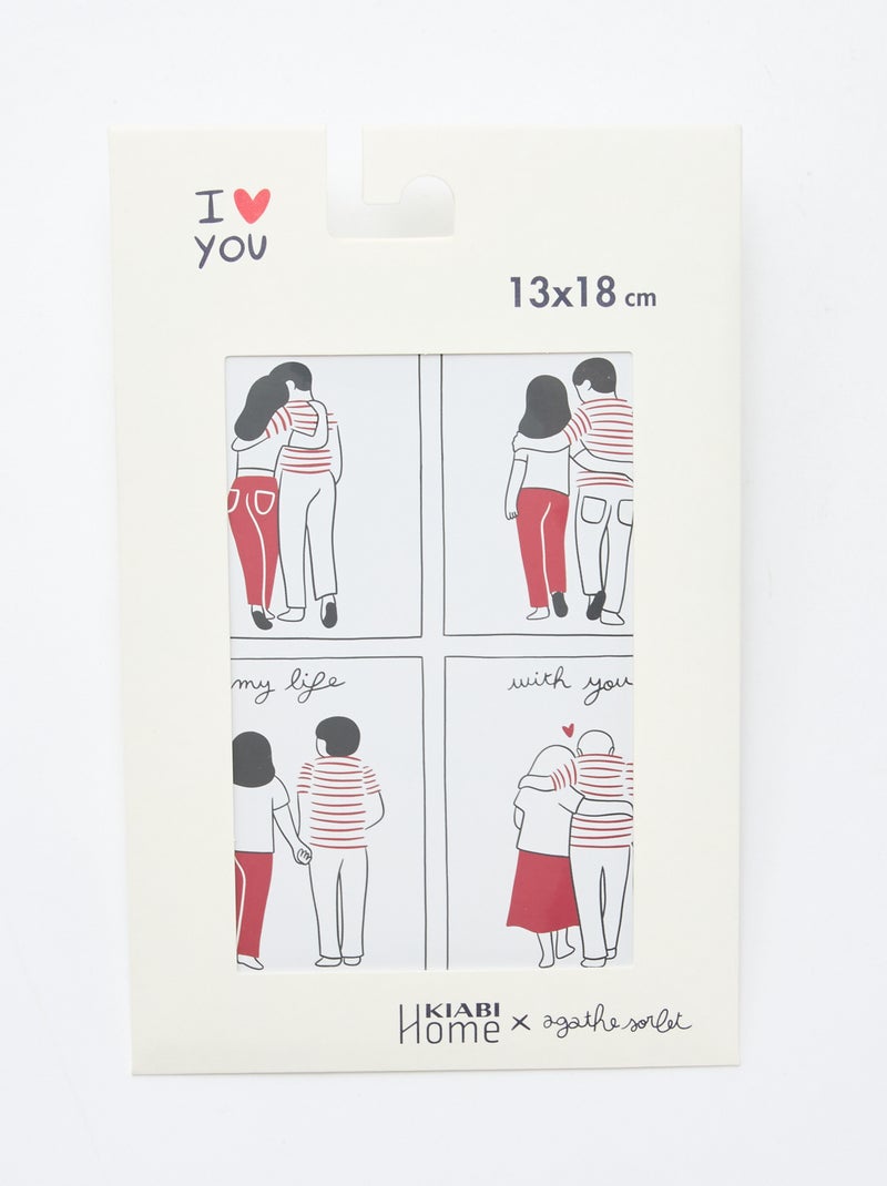 Affiche 'Agathe Sorlet x Kiabi' - Saint-Valentin - Blanc - 3.00€ - Kiabi