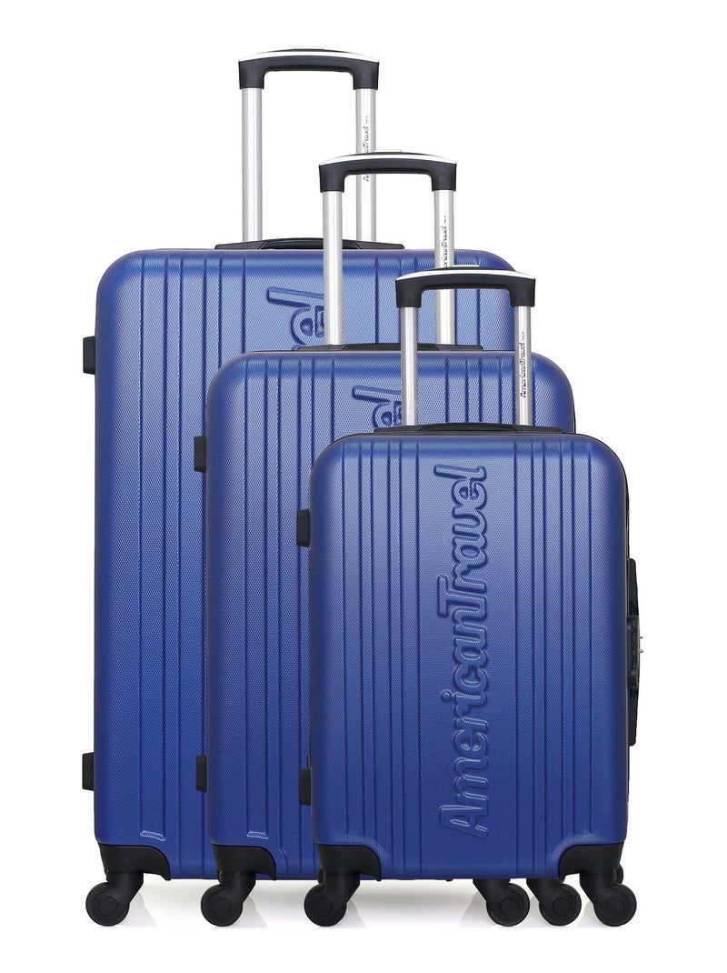 AMERICAN TRAVEL - Set de 3 Valises SPRINGFIELD - Bleu Bleu marine - 189 ...