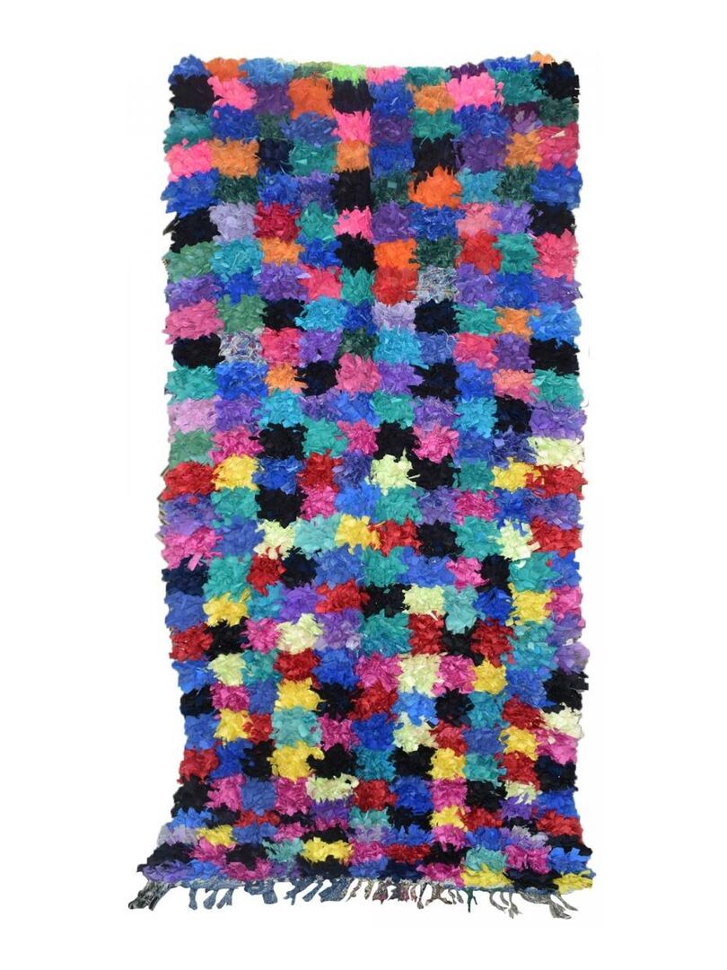 Authentique tapis berbère fait à la main BOUCHAROUITE BP - Multicolore - Kiabi - 399.99€