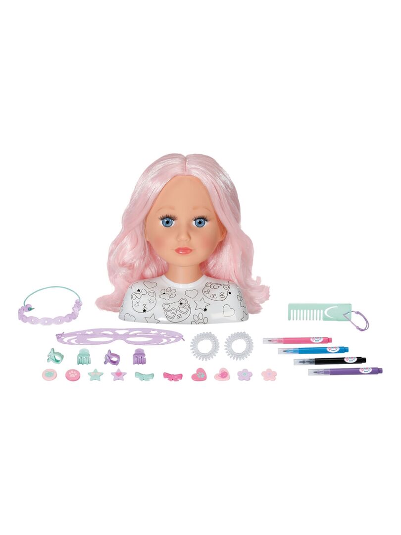 Baby born Tête de Coiffure Créatif - Multicolore - Kiabi - 32.49€