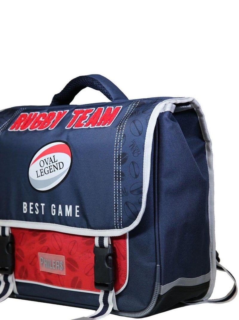BAGTROTTER Cartable 38 cm Phileas Rugby Bleu - Système Smart Comfort ...