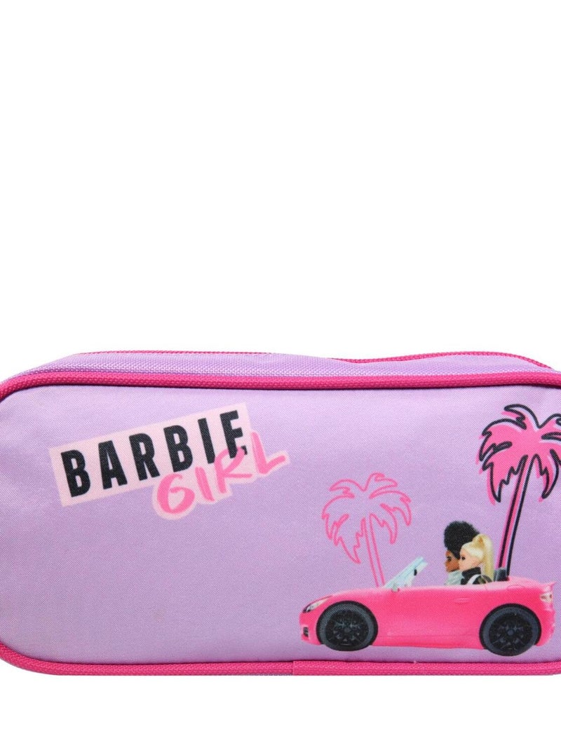 BAGTROTTER Trousse scolaire rectangulaire Barbie Violette - Violet ...