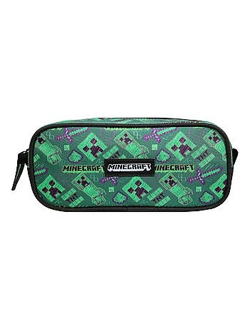 Trousse scolaire rectangulaire Minecraft Jeu Vidéo Verte Bagtrotter ...