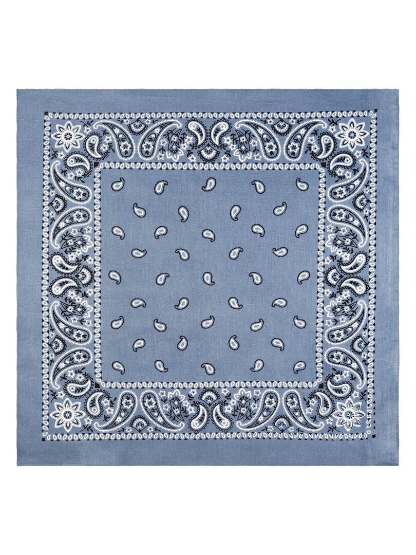 Bandana Coton U.S Premium - Bleu gris - Kiabi - 5.85€