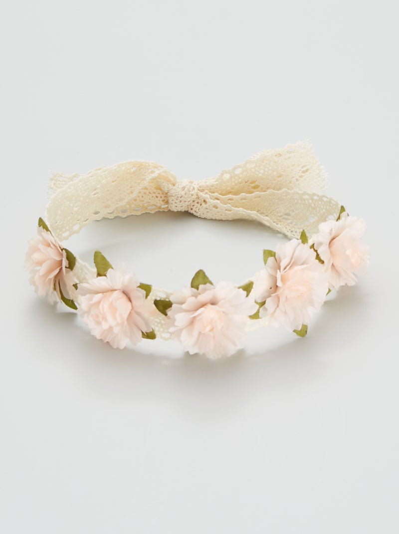 Bandeau en dentelle - beige - 5.00€ - Kiabi