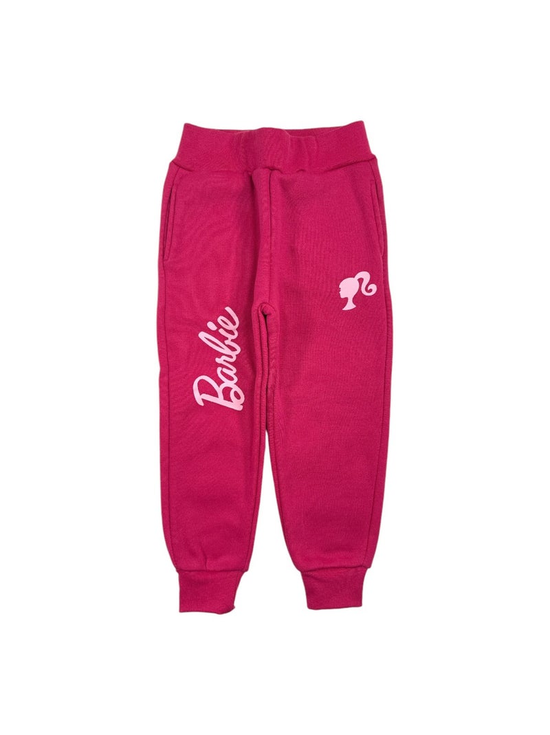 Barbie - Pantalon de jogging Barbie - Rose fushia - Fille - 8.94€ - Kiabi