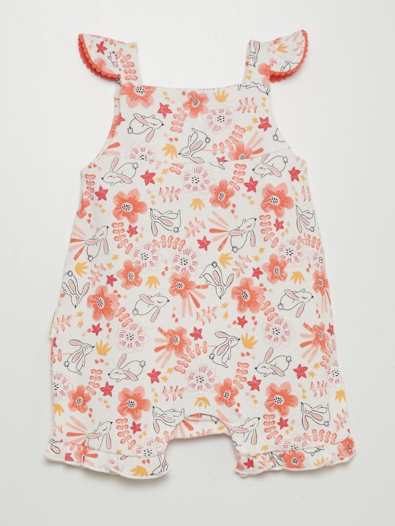 Barboteuse à motif - Blanc - Kiabi - 10.00€