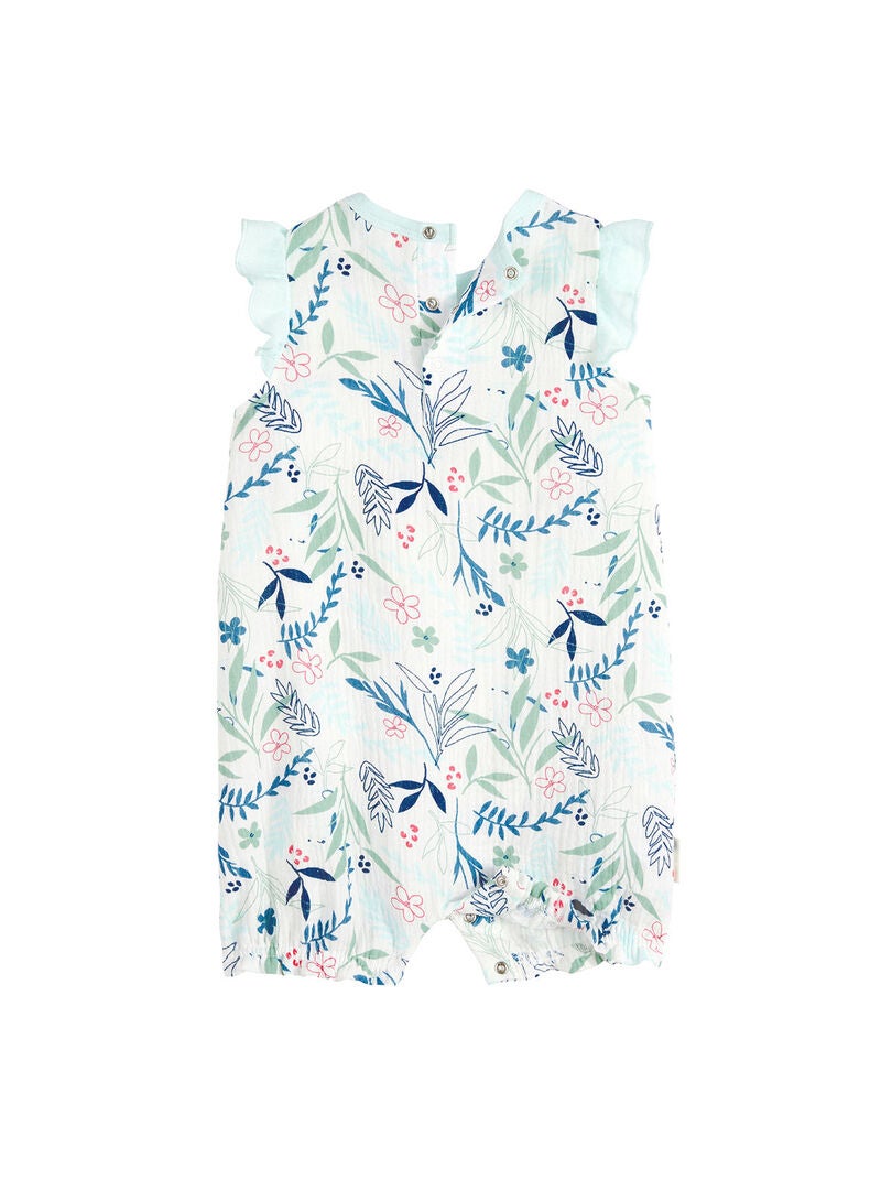 Barboteuse bébé en gaze de coton écrue Dahlia - Ecru - Kiabi - 10.79€