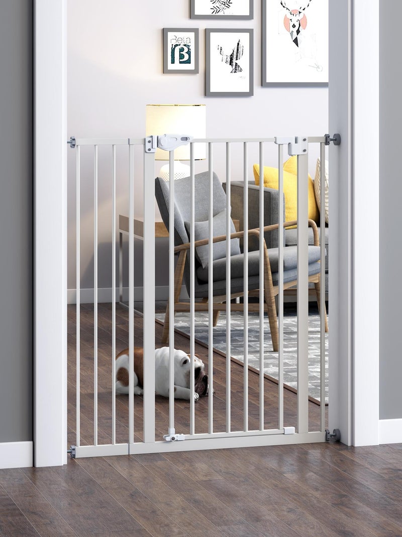 Barrière de sécurité longueur réglable dim. 74-84 cm ou 92-102 cm blanc - Blanc - 49.90€ - Kiabi