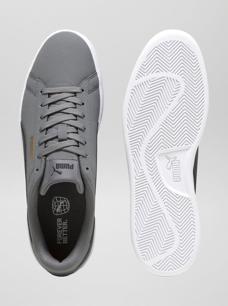 Baskets basses 'Puma' 'Smash Buck' - Gris - Kiabi - 55.00€