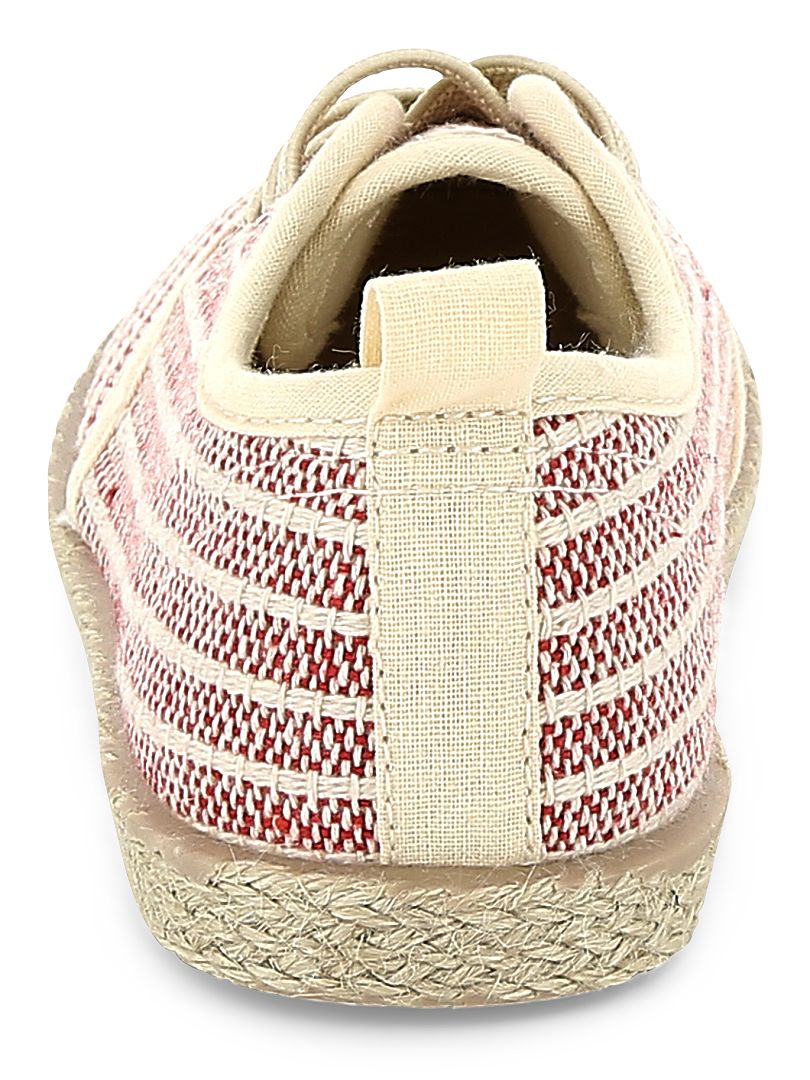 Baskets basses style espadrilles - rouge - Kiabi - 8.00€