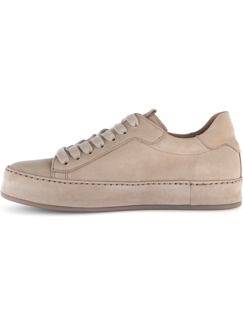 Baskets en cuir - Beige - Femme - 140.00€ - Kiabi