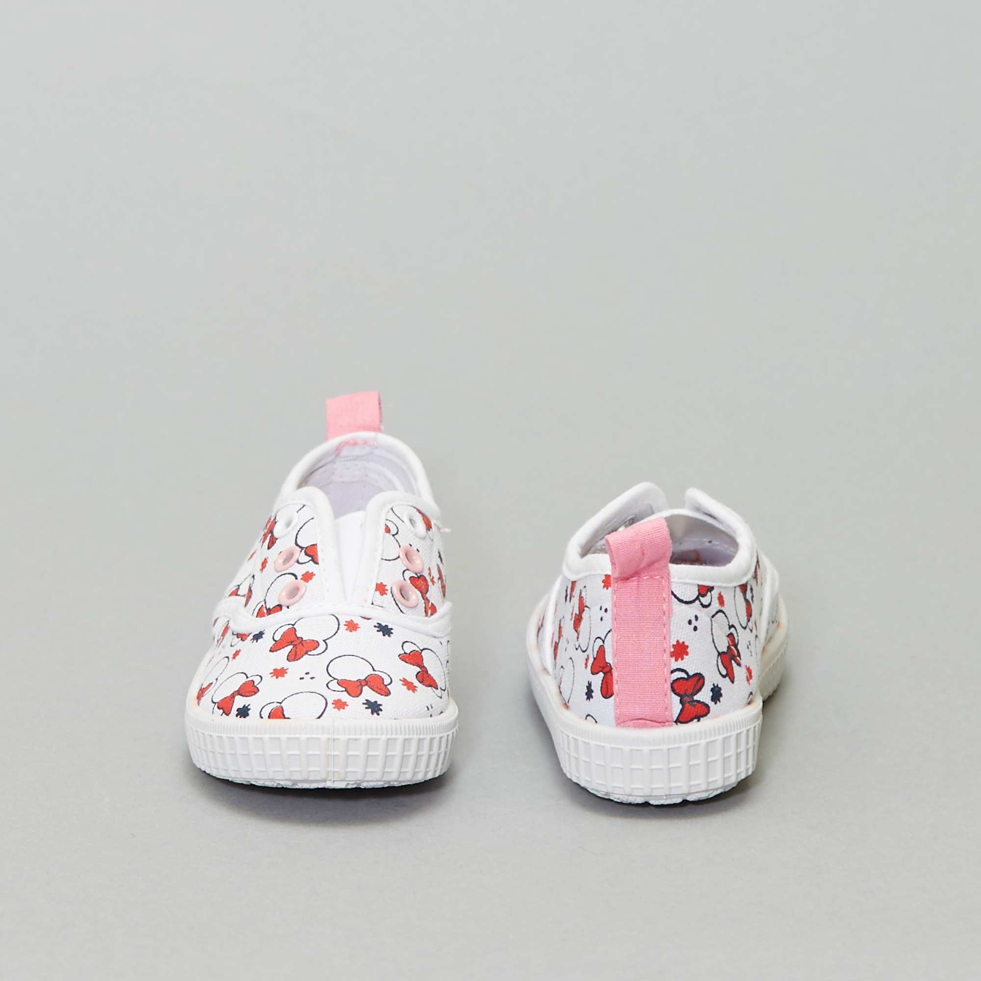 Baskets en toile 'Minnie Mouse' 'Disney' Fille - blanc - Kiabi - 14,00€