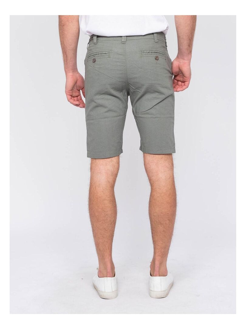 Bermuda chino lin BAGOLIN - Kaki - Kiabi - 23.94€