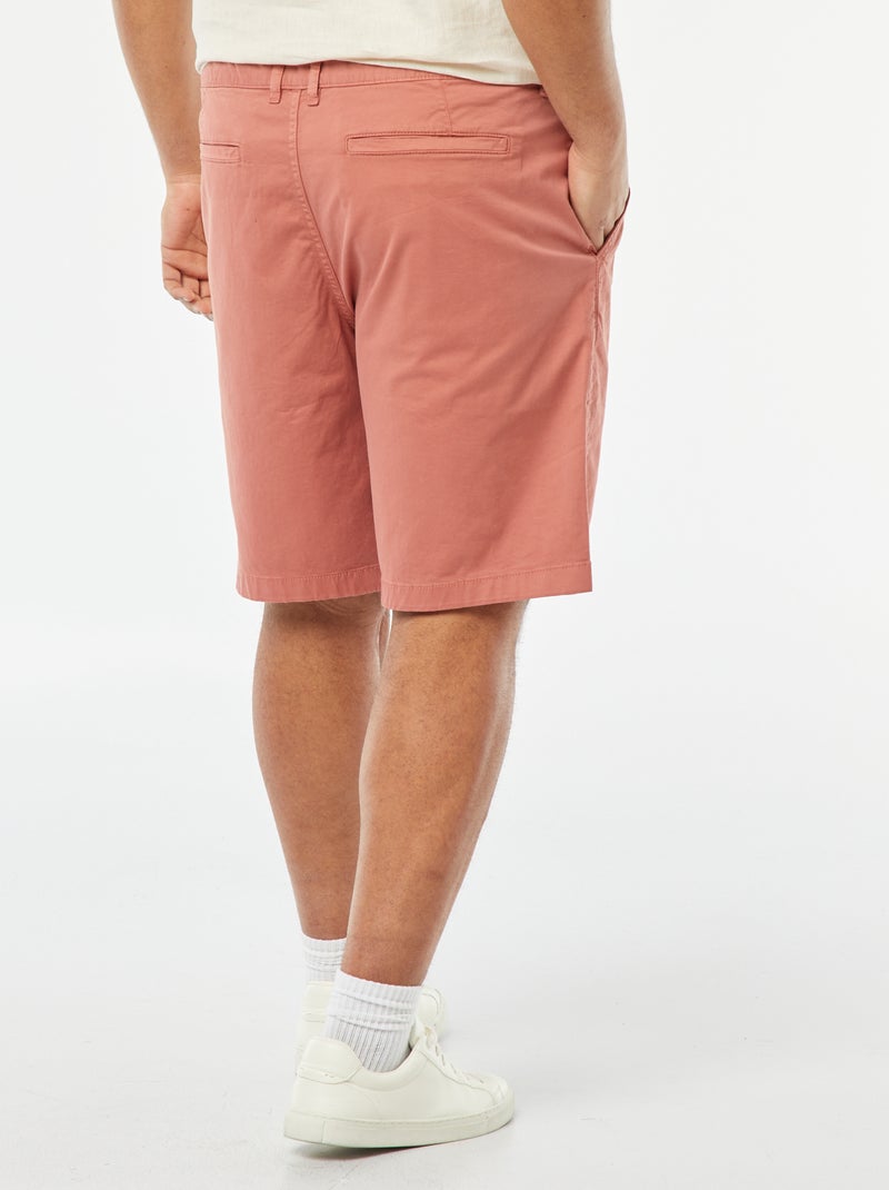 Bermuda chino uni - Rose - Kiabi - 14.40€