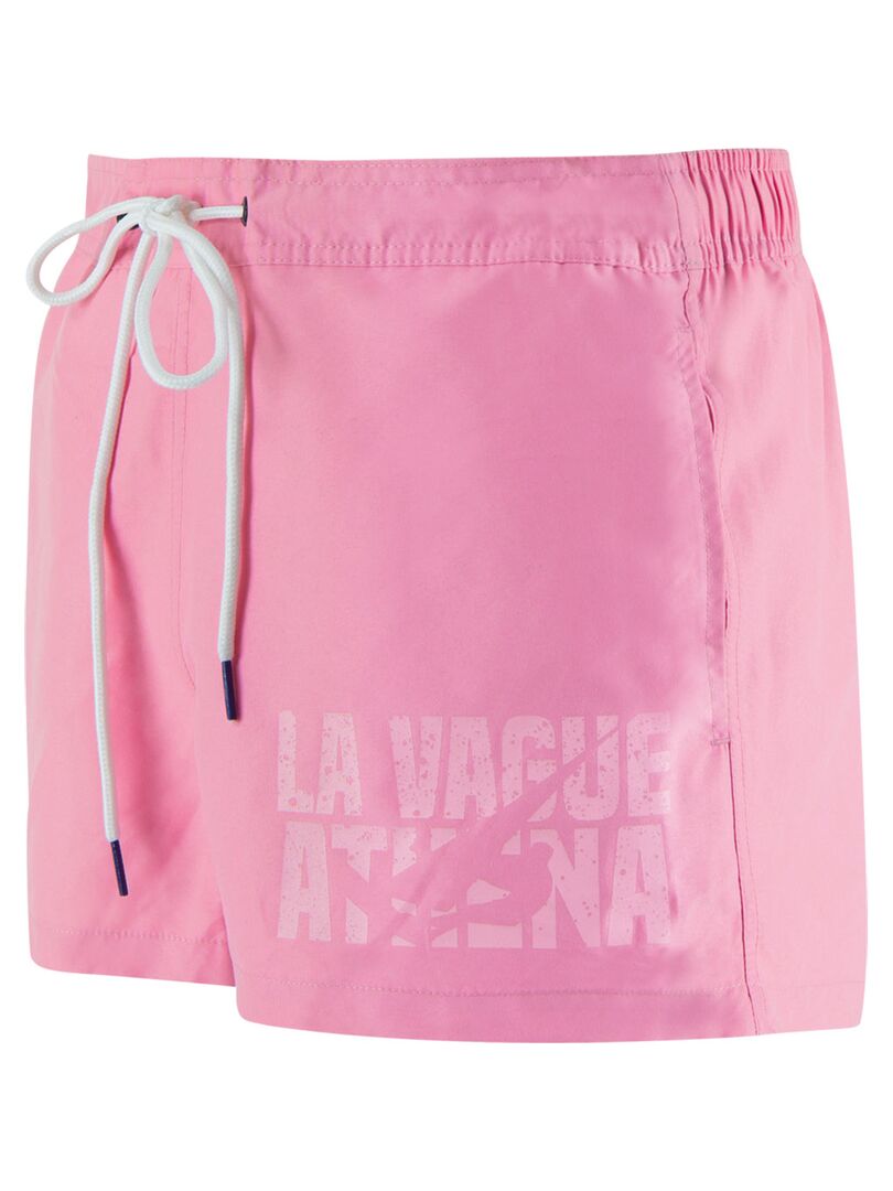 Bermuda de bain court homme Waves - Rose clair - Kiabi - 10.15€