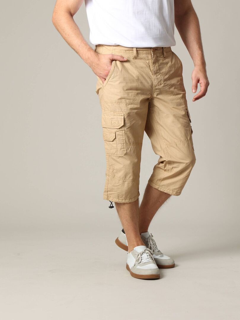 Bermuda homme en popeline 'Deeluxe' - Beige - Kiabi - 39.99€