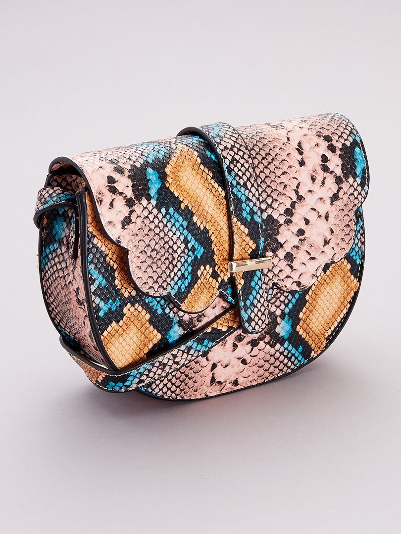 Besace type 'python' - beige - Kiabi - 12.00€