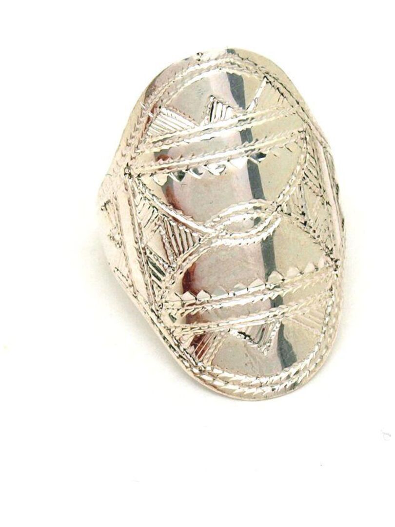 Bijoucolor - Bague ethnique Touareg navette - Argent - Kiabi - 60.90€