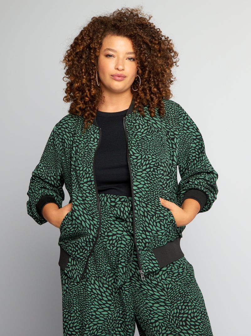 Blouson bomber léger - Vert - Grandes tailles - 40.00€ - Kiabi