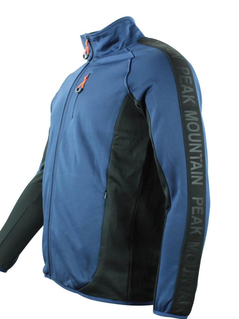 Blouson polarshell CEMON - PEAK MOUNTAIN - Bleu marine - Kiabi - 37.52€