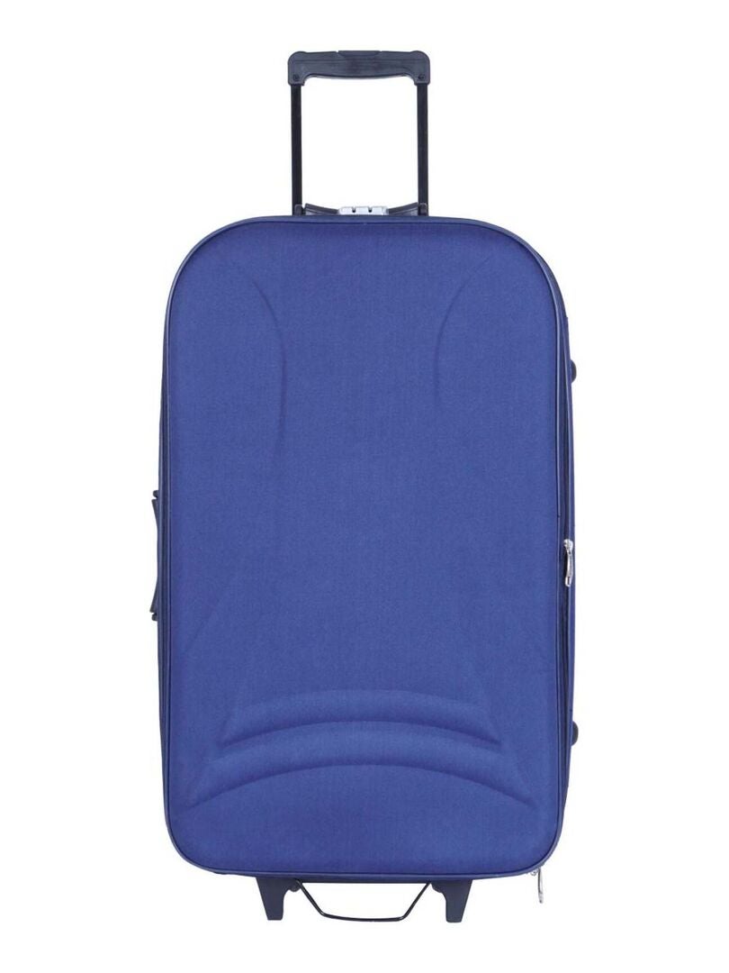 BLUESTAR - Valise Grand Format POLYESTER DACCA 2 Roues 77 cm - Bleu ...