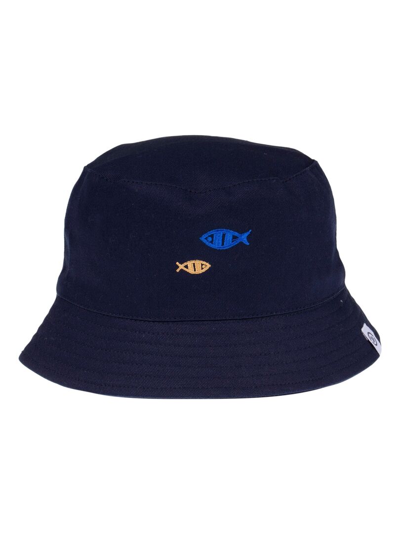 Bob bob brodé coton bio - Bleu - Kiabi - nu€