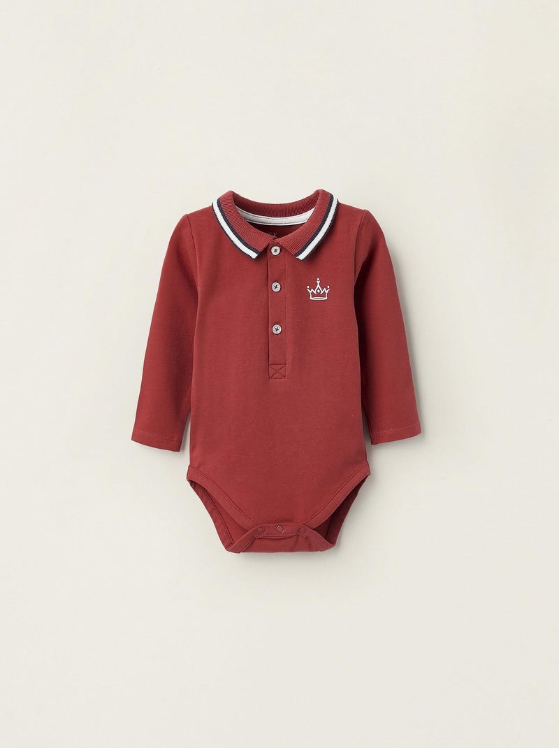 Body col contrasté, rayé FRENCH CONNECTION - Orange - Bébé garçon - 0. ...