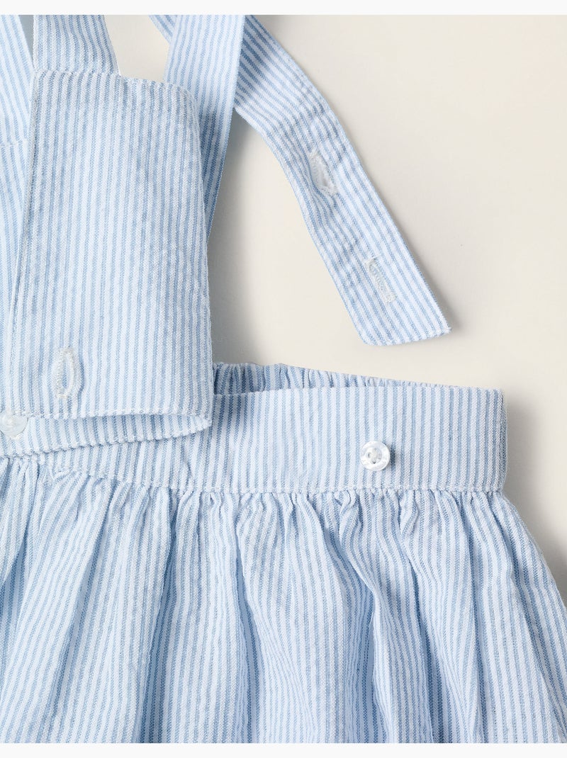 Body + Combi-short à Rayures - Bleu clair - Bébé garçon - 0.00€ - Kiabi