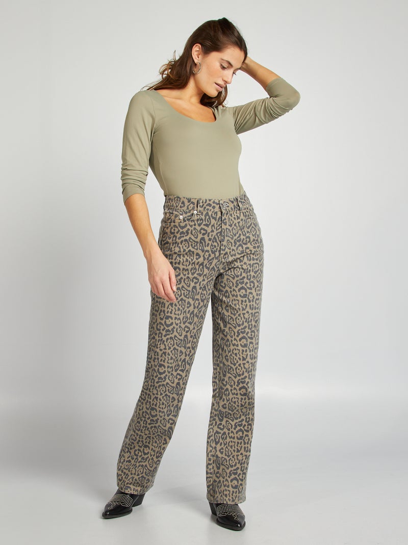 Body manches longues - Vert - Femme - 3.90€ - Kiabi