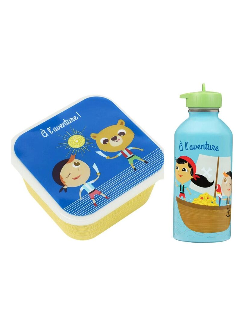 Boîte à goûter + Gourde Enfant - Pirates - Draeger - Multicolore ...