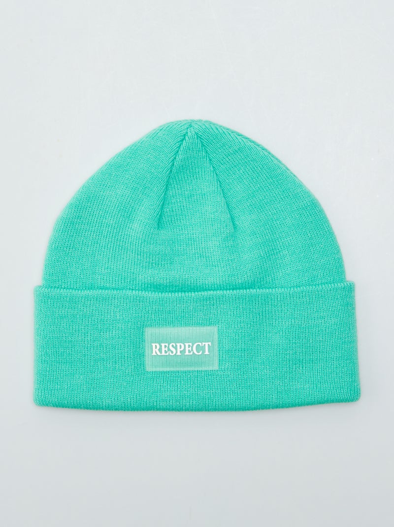 Bonnet classique - Vert - 5.00€ - Kiabi
