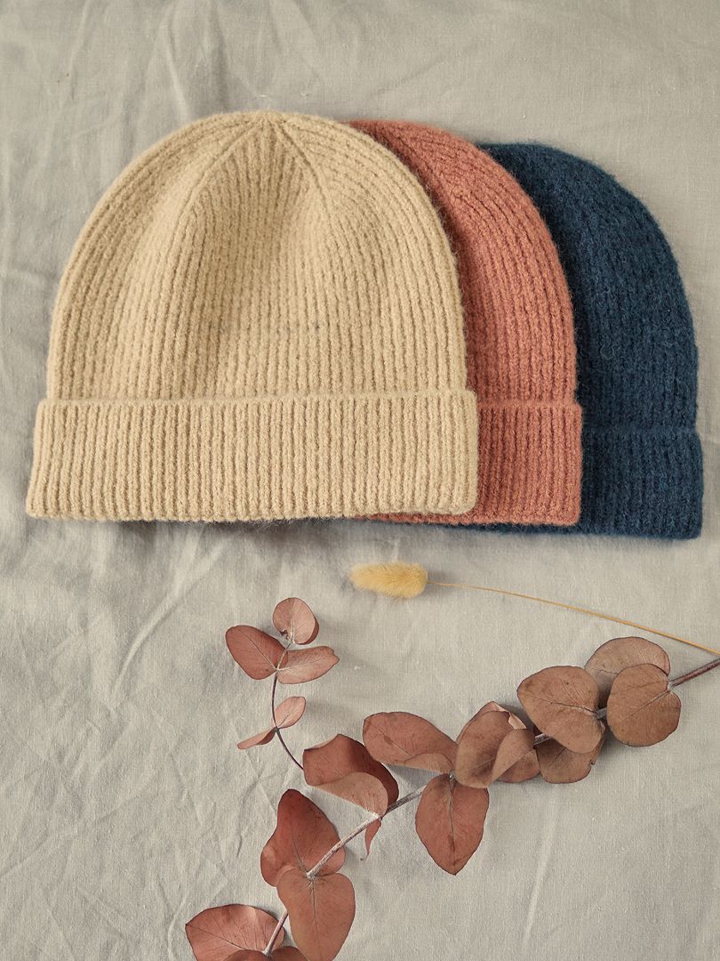 Bonnet uni - beige - Kiabi - 4.00€