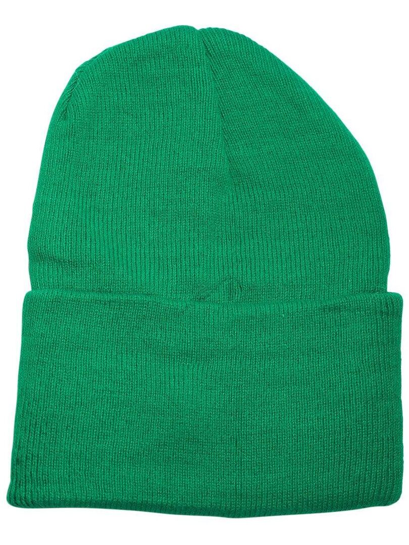 Bonnet uni BERNE - Vert - Kiabi - 5.90€