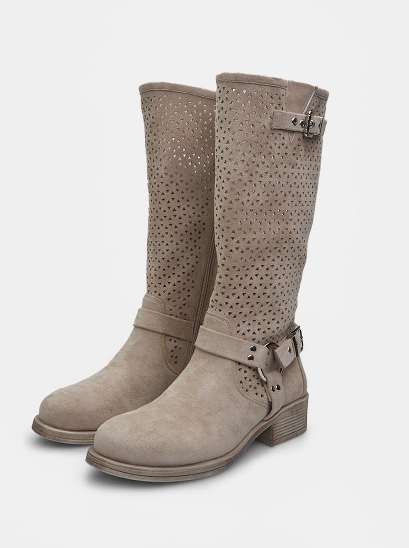 bottes avec talon de 3,5 cm BATA - Kaki - Femme - 0.00€ - Kiabi