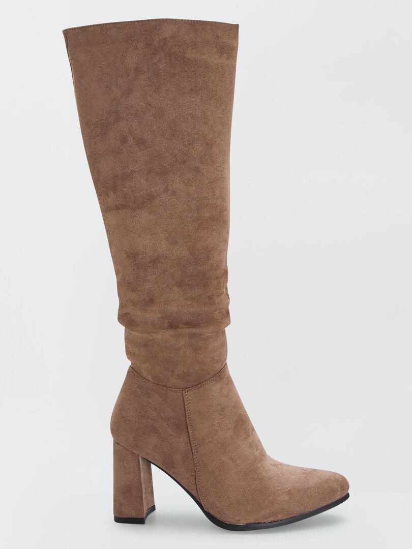 Bottes hautes - Marron - Kiabi - 38.00€