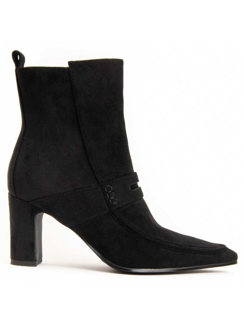 Bottine à Talon Matière Synthétique Et Textile Montevita - Noir - 55.97 ...
