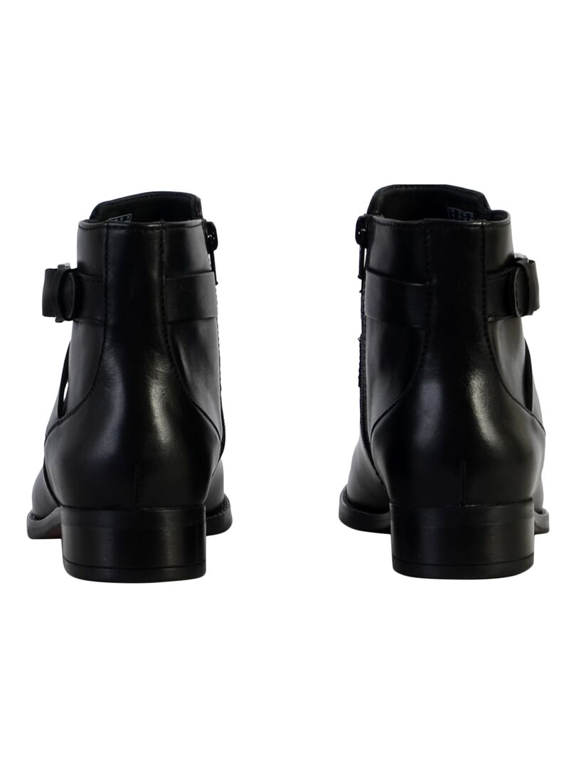Bottine à Talons Cuir Clarks Hamble Buckle - Noir - Kiabi - nu€