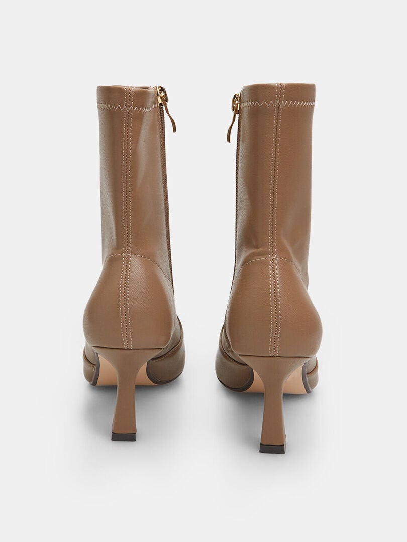 Bottines avec talon midi Bata Red Label BATA - Taupe - Kiabi - nu€