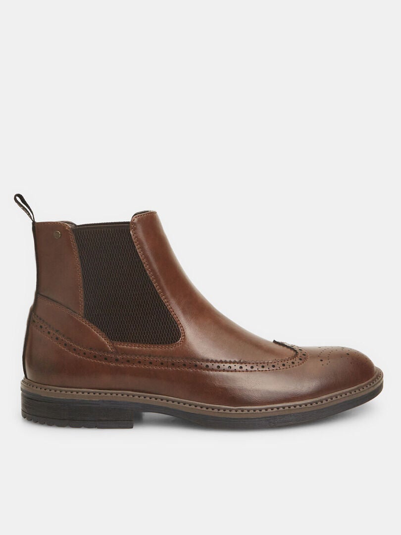 Bottines Bata Red Label avec détails brogue BATA - Marron - Kiabi - 71.99€
