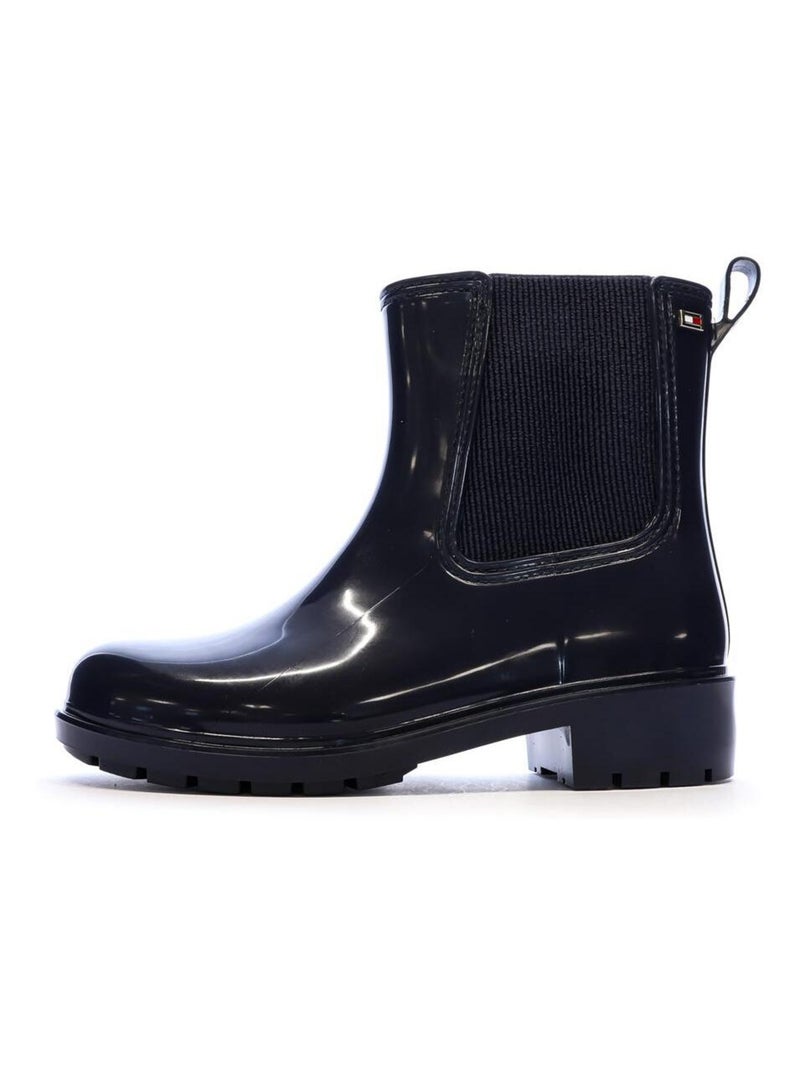 Bottines s Femme Tommy Hilfiger Flag - Bleu marine - 81.99€ - Kiabi