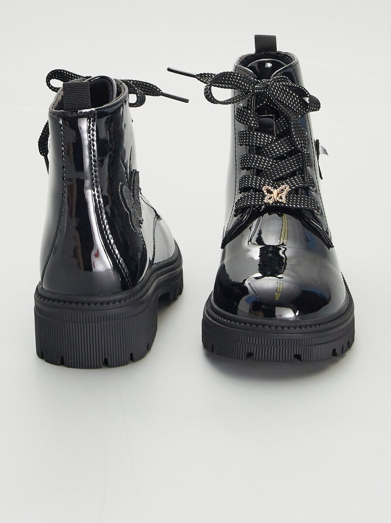 Bottines vernies - Noir - 24.00€ - Kiabi