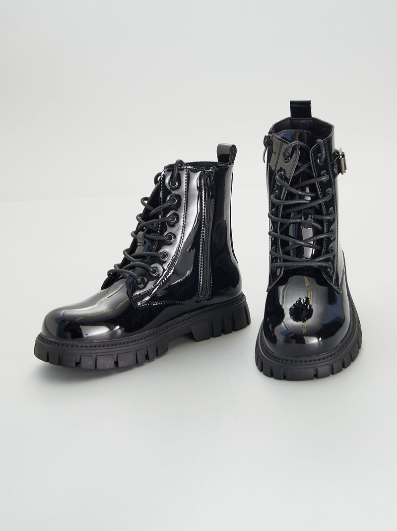 Bottines vernies - NOIR - 28.00€ - Kiabi