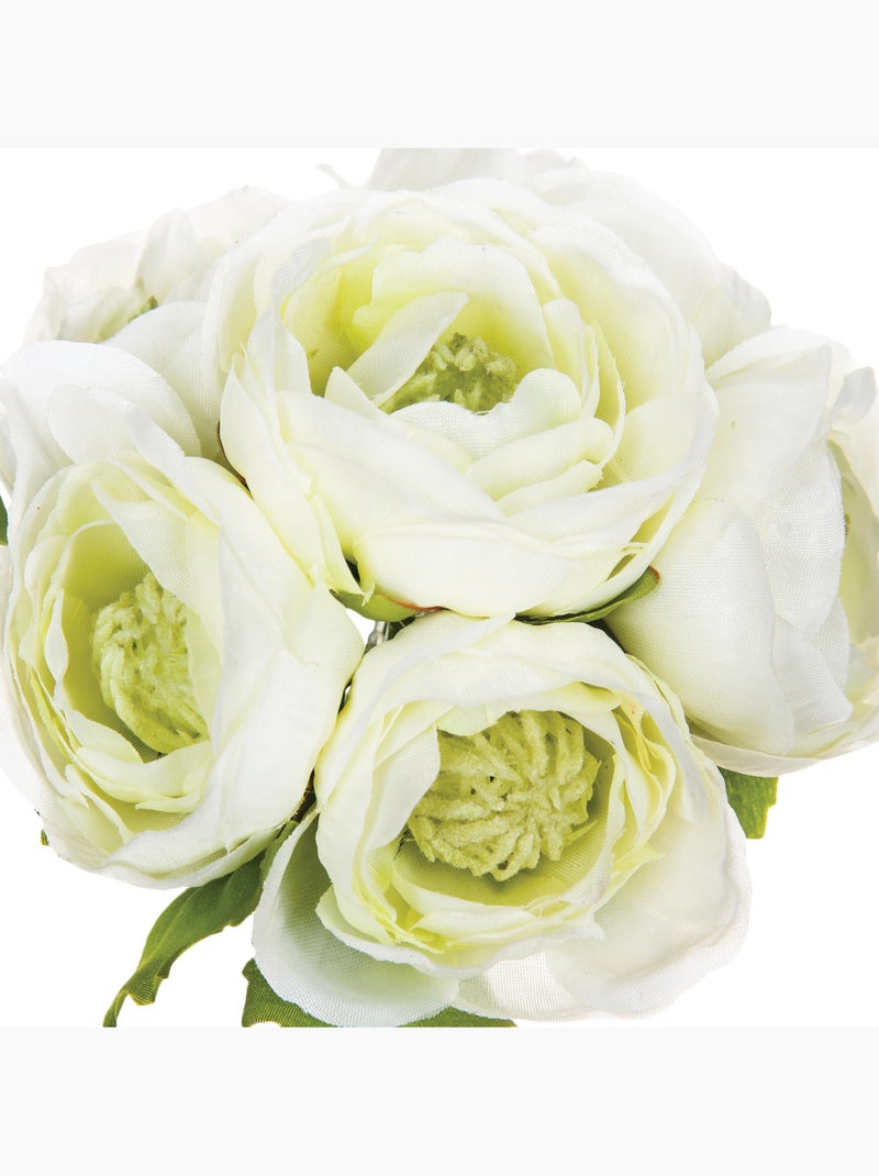 Bouquet de 6 renoncules artificielles - Rouge - 10.99€ - Kiabi