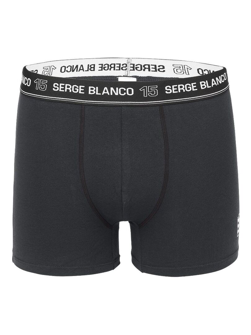 Boxer coton homme Colored Class' Serge Blanco - Noir - Kiabi - 12.90€
