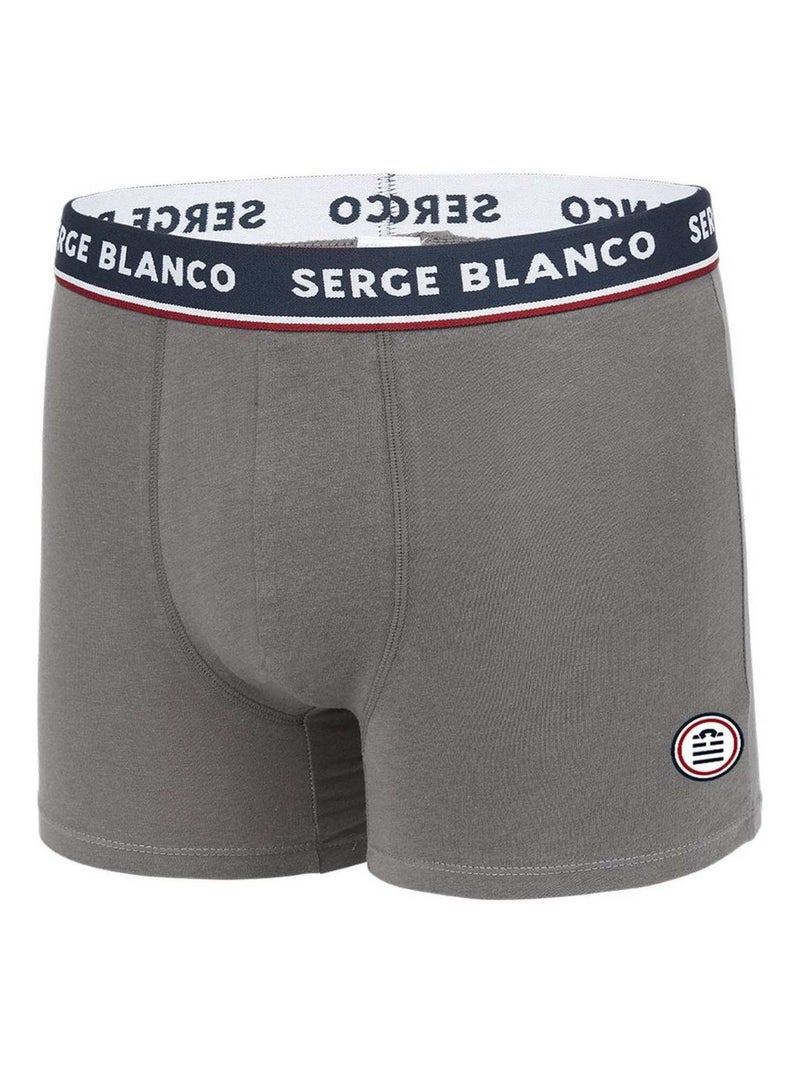 Boxer coton homme Uni French Serge Blanco - Gris - Kiabi - nu€