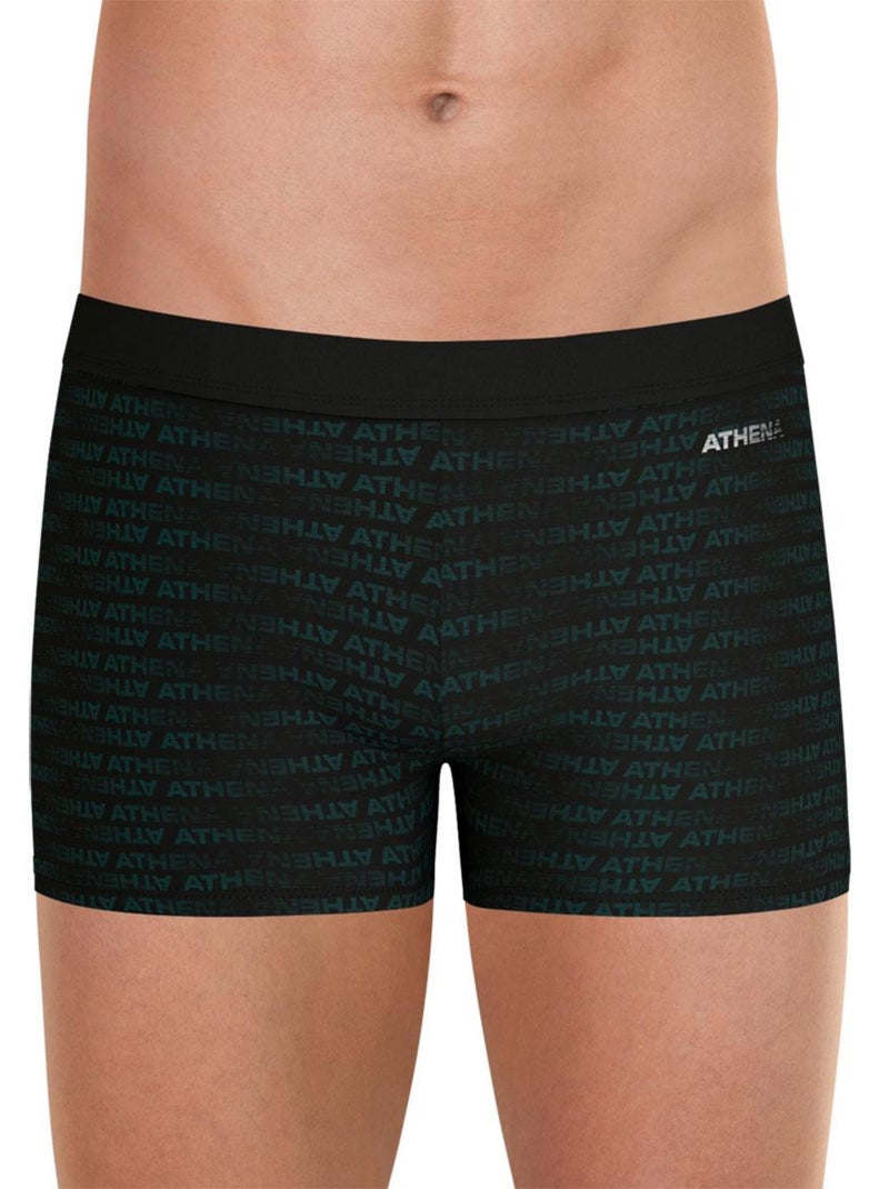 Boxer de bain homme Sport imprime - Noir - 0.00€ - Kiabi