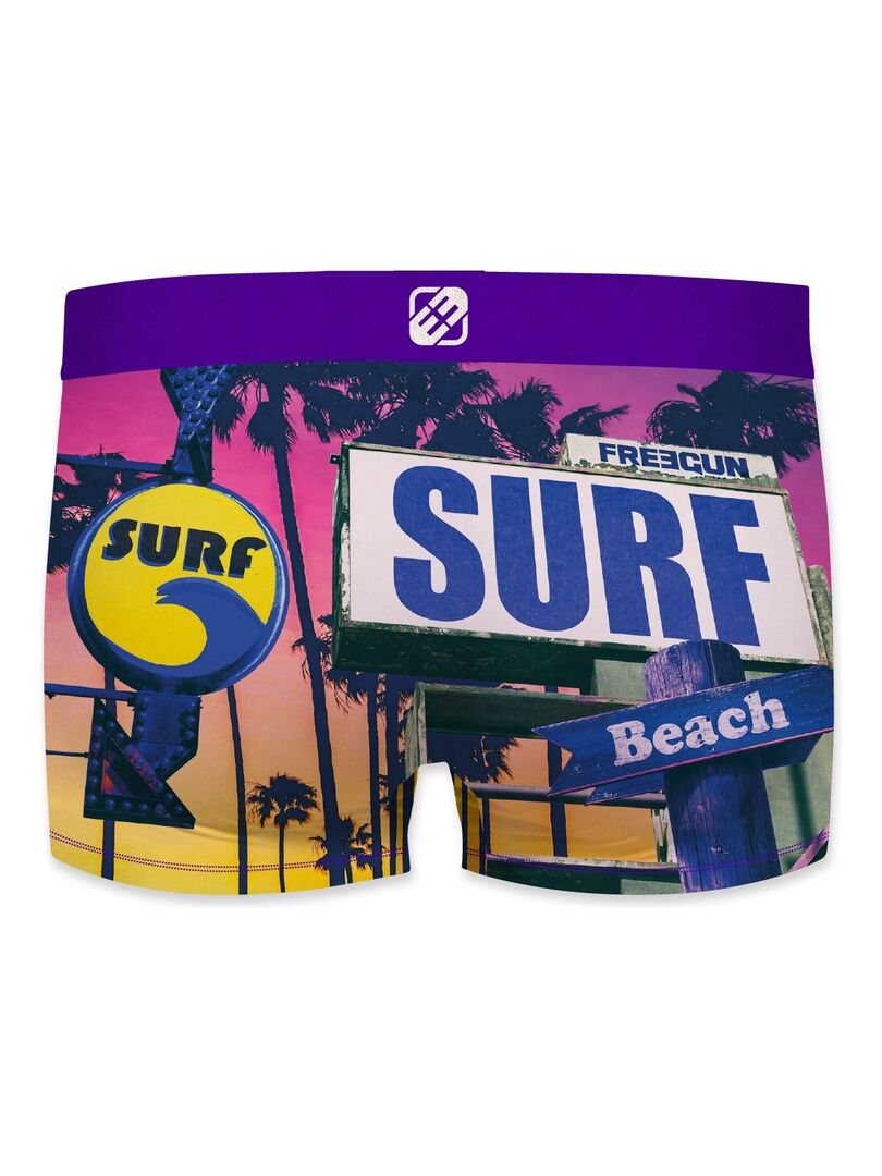 Boxer garçon Summer Surf Vibes Surf Freegun - Violet - Kiabi - 7.90€